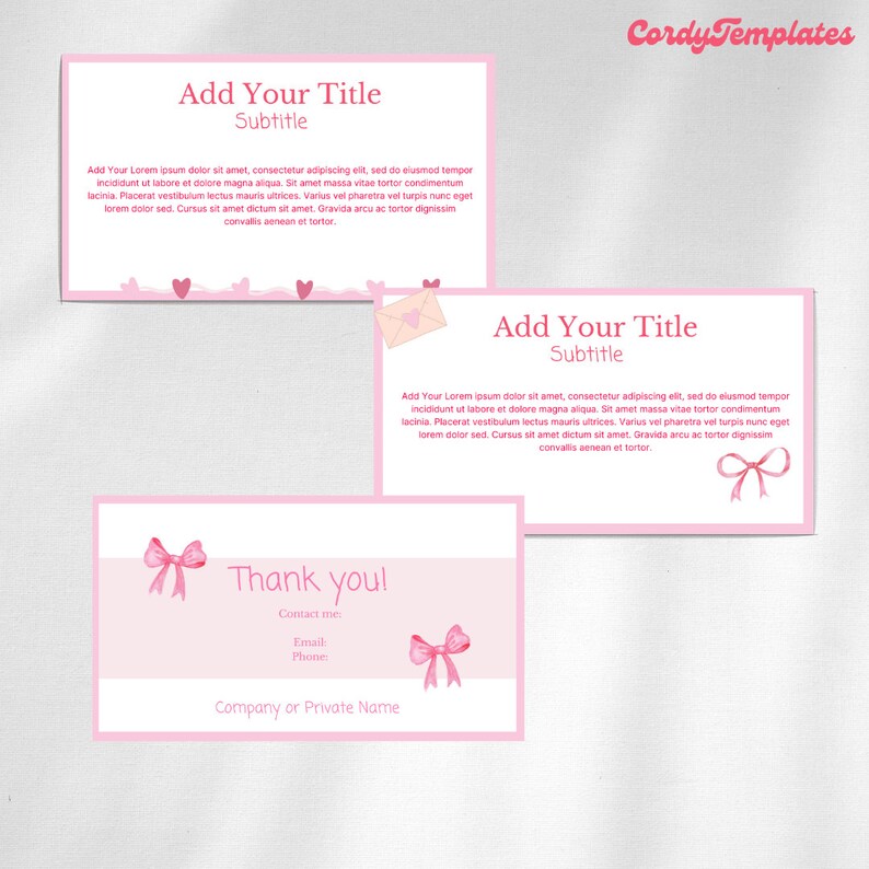Mini Coquette Aesthetic Powerpoint Template Canva Presentation ...