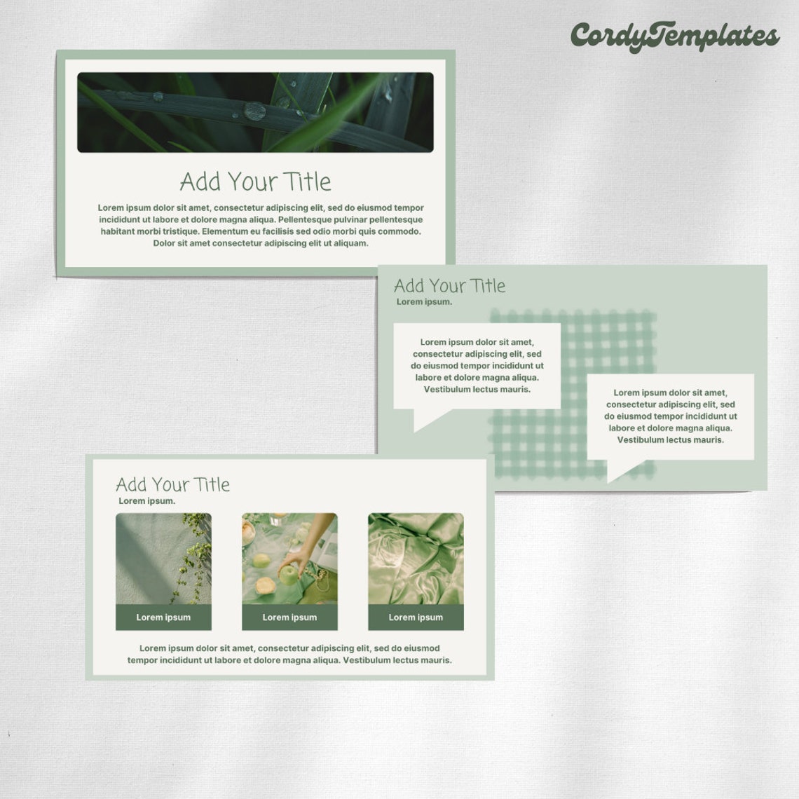 Powerpoint Template Minimal Green Business Presentation Powerpoint ...