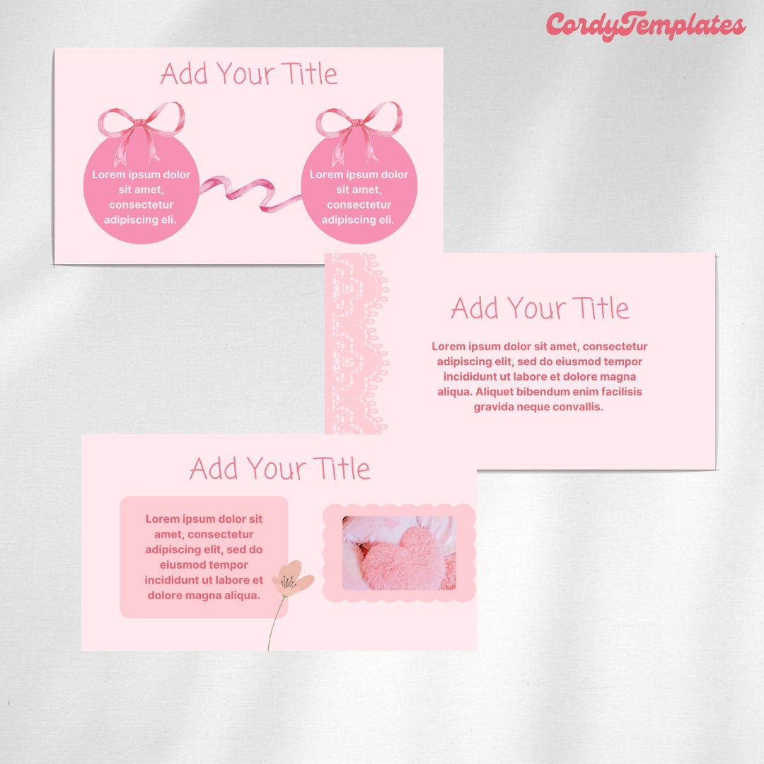 Coquette Aesthetic Powerpoint Template Presentation Canva Template ...