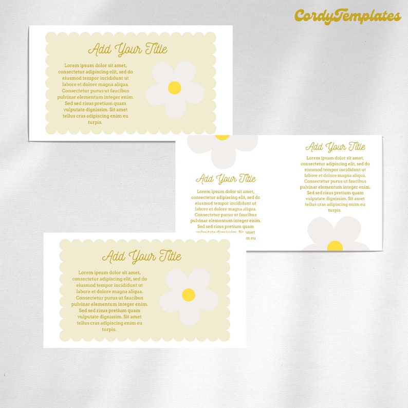 Powerpoint Template, Unique and Pretty Daisy Professional Pastel ...