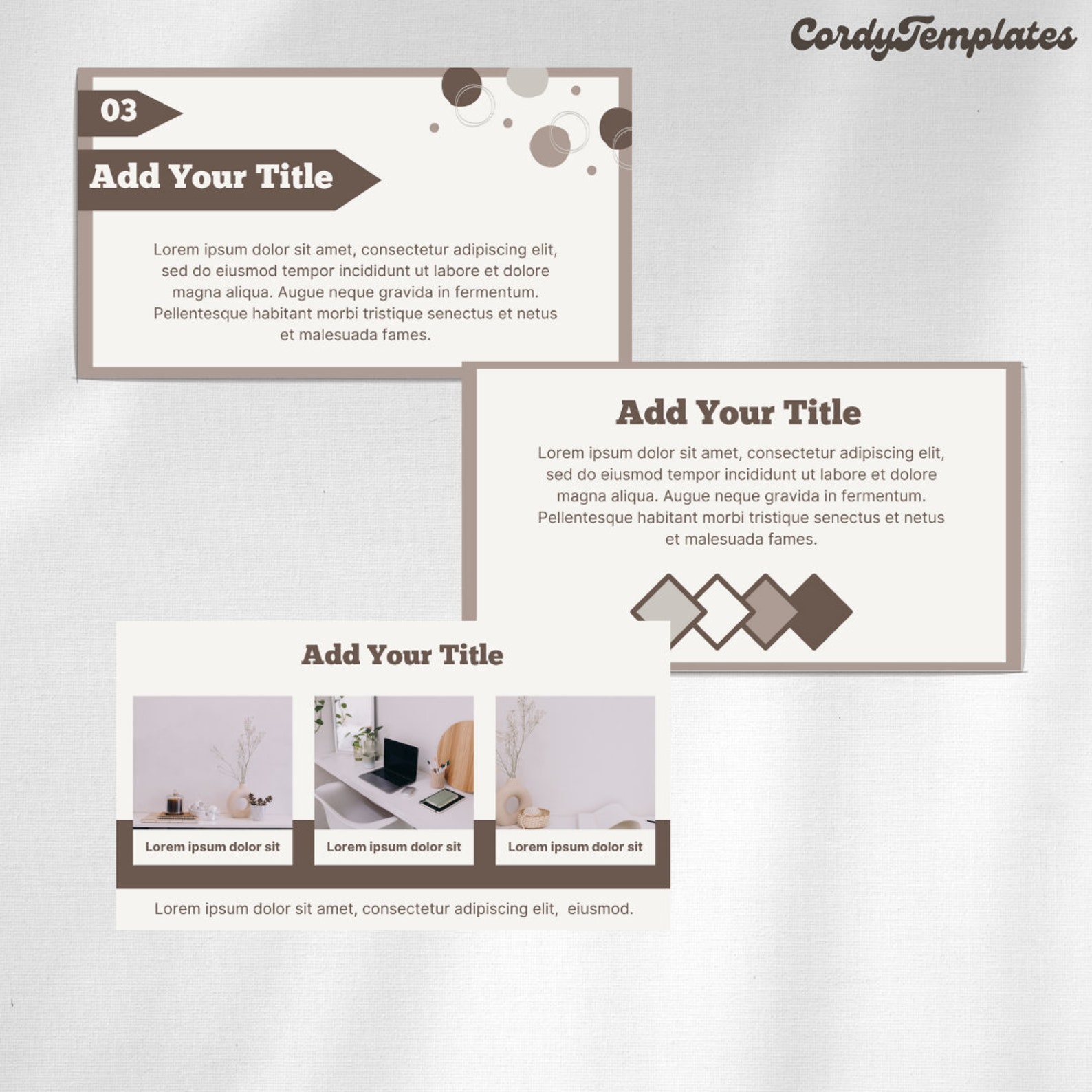 Minimal Powerpoint Template Brown Beige Business Canva Presentation ...