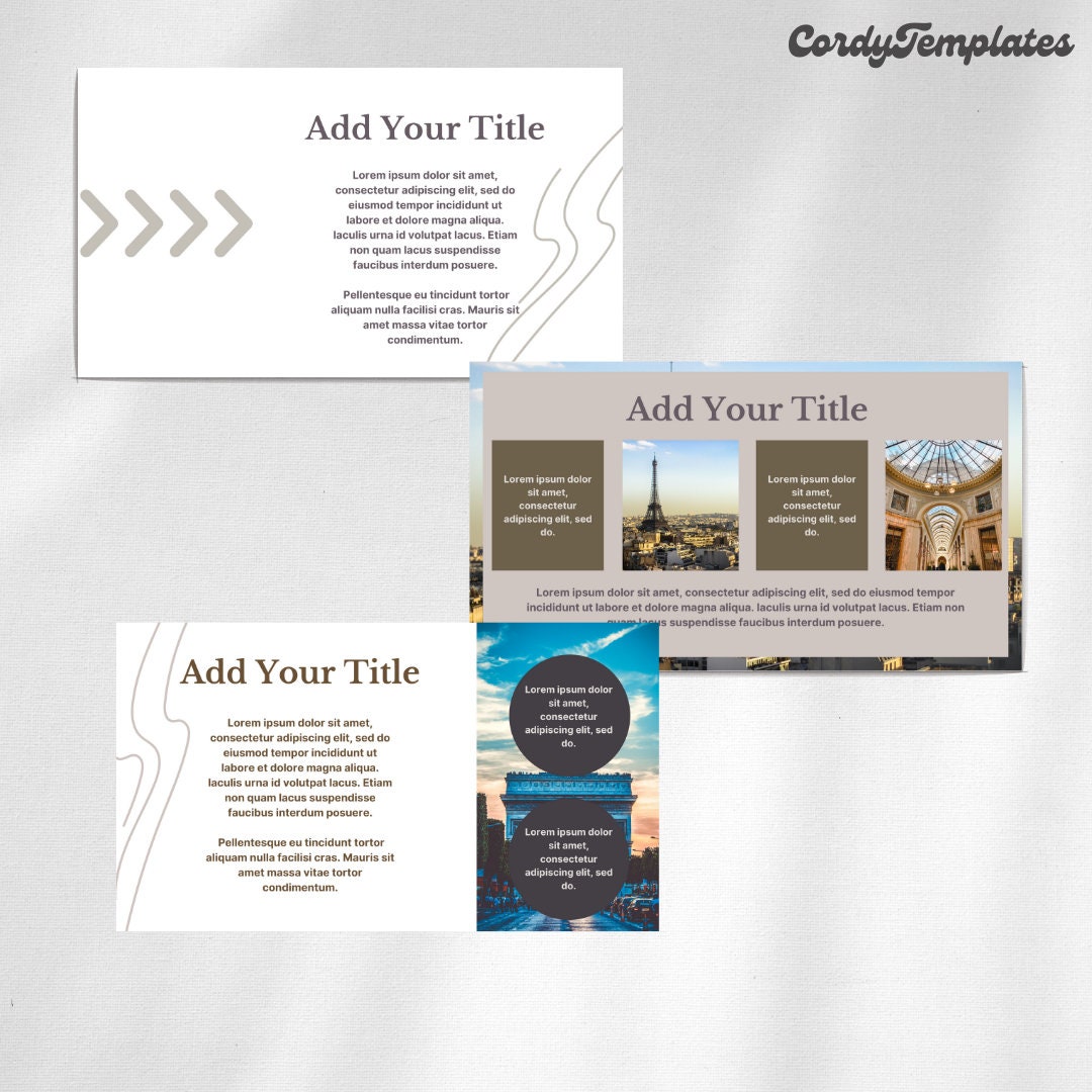 Travel Powerpoint Template Paris Aesthetic Business Travel Powerpoint ...