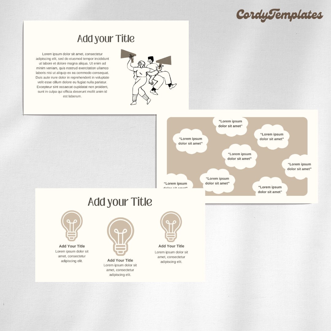 Powerpoint Template Professional Neutrals Marketing Business Academic ...