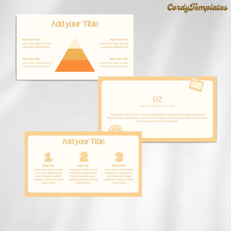 Powerpoint Template Professional Yellow Marketing Business Academic ...