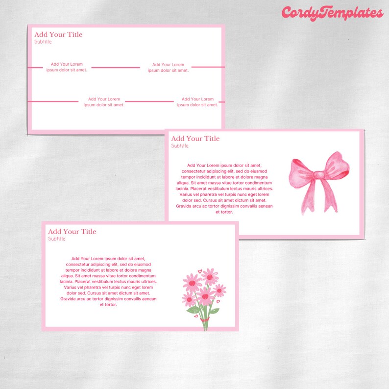 Mini Coquette Aesthetic Powerpoint Template Canva Presentation ...