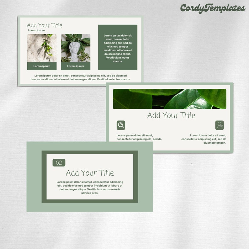 Powerpoint Template Minimal Green Business Presentation Powerpoint ...