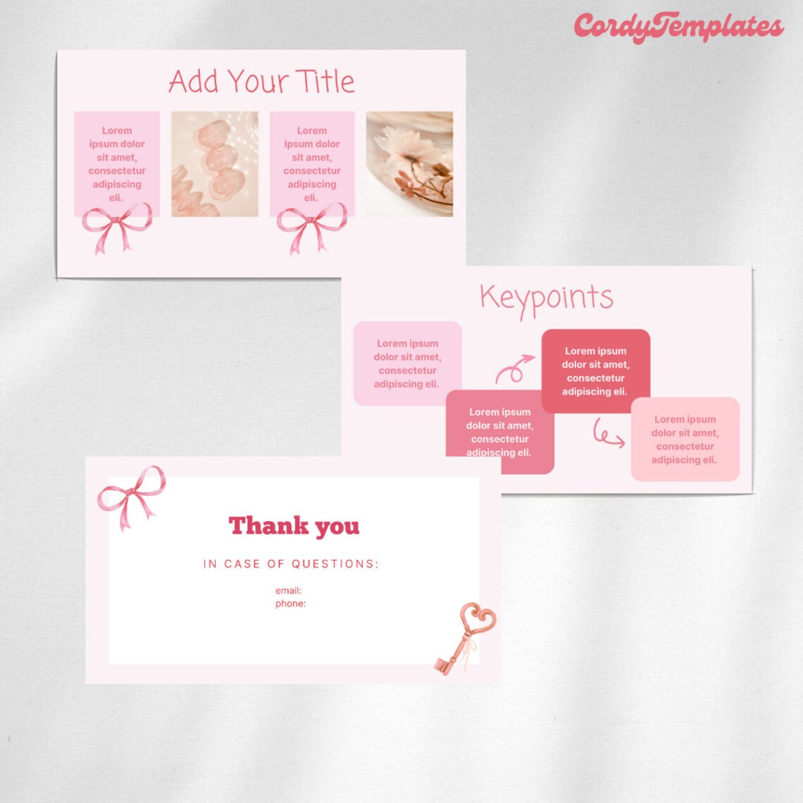 Coquette Aesthetic Powerpoint Template Presentation Canva Template ...