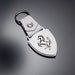 White Custom Ferrari Keychain, Made of Titanium, Fiorano, Spider, Enzo ...