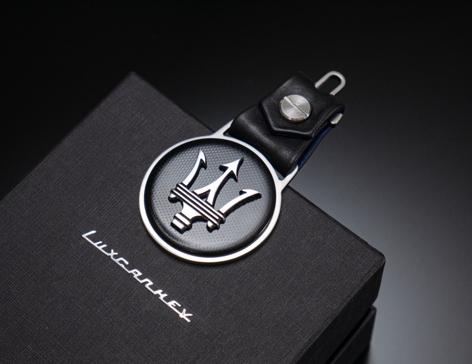 Titanium Black Maserati Keychain Spyder Gran Turismo 350 GT Present ...