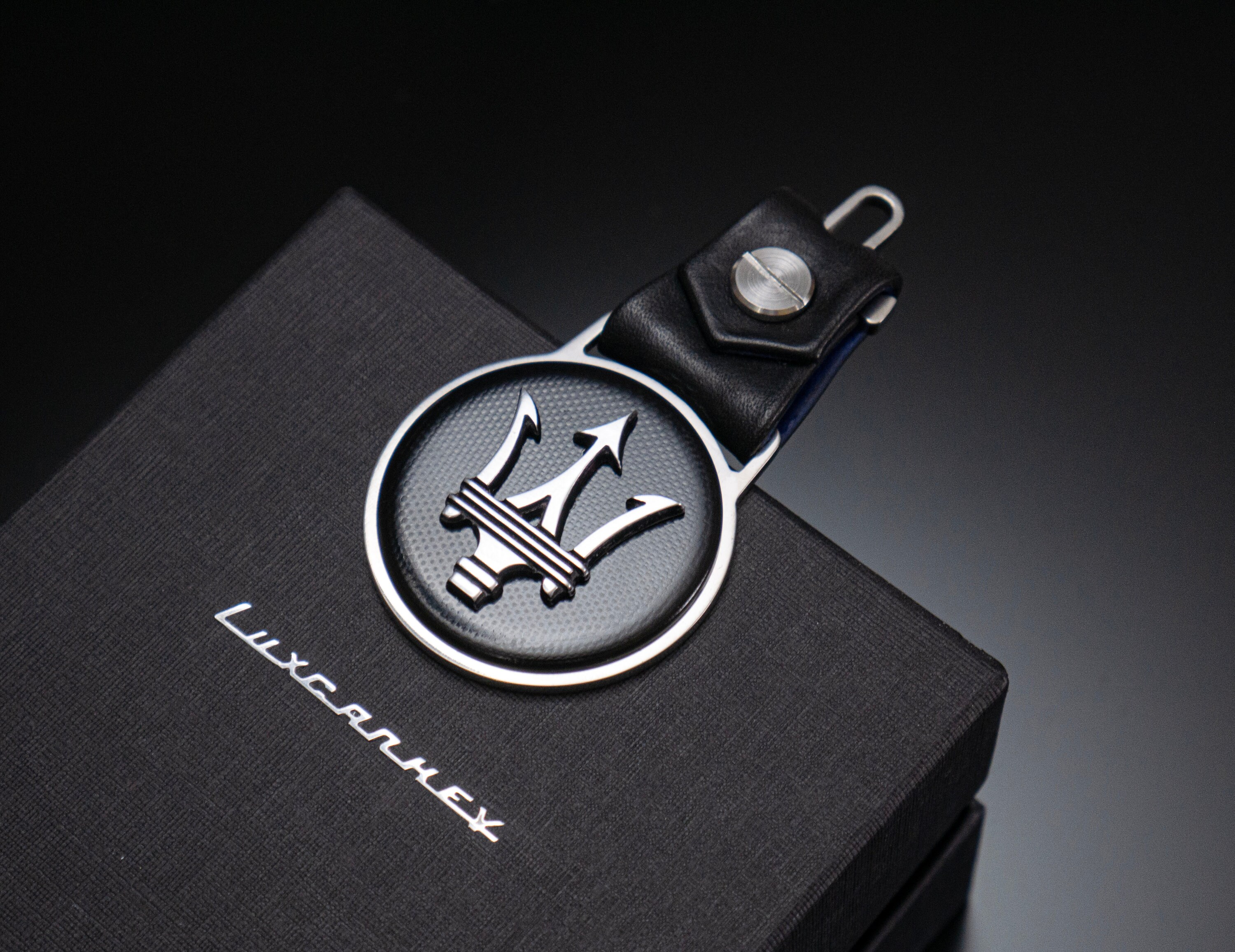 Titanium Black Maserati Keychain Spyder Gran Turismo 350 GT Present ...