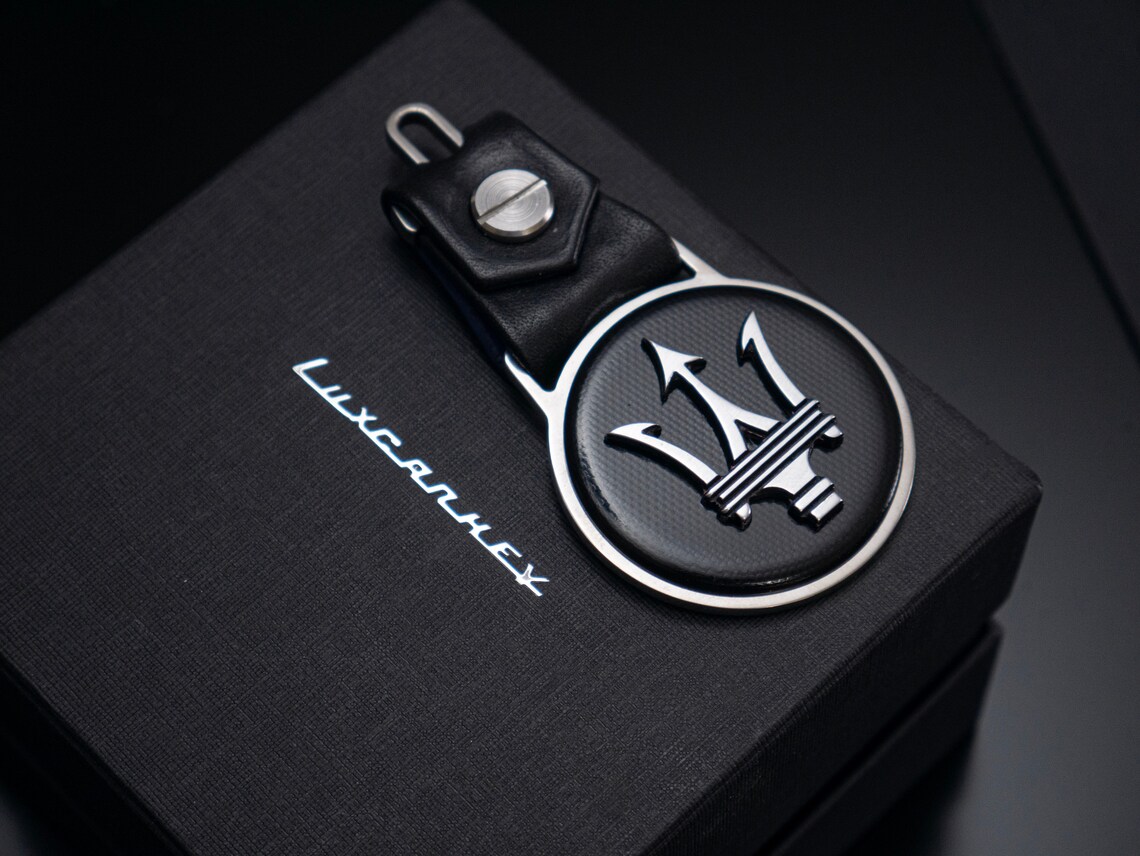 Titanium Black Maserati Keychain Spyder Gran Turismo 350 GT Present ...