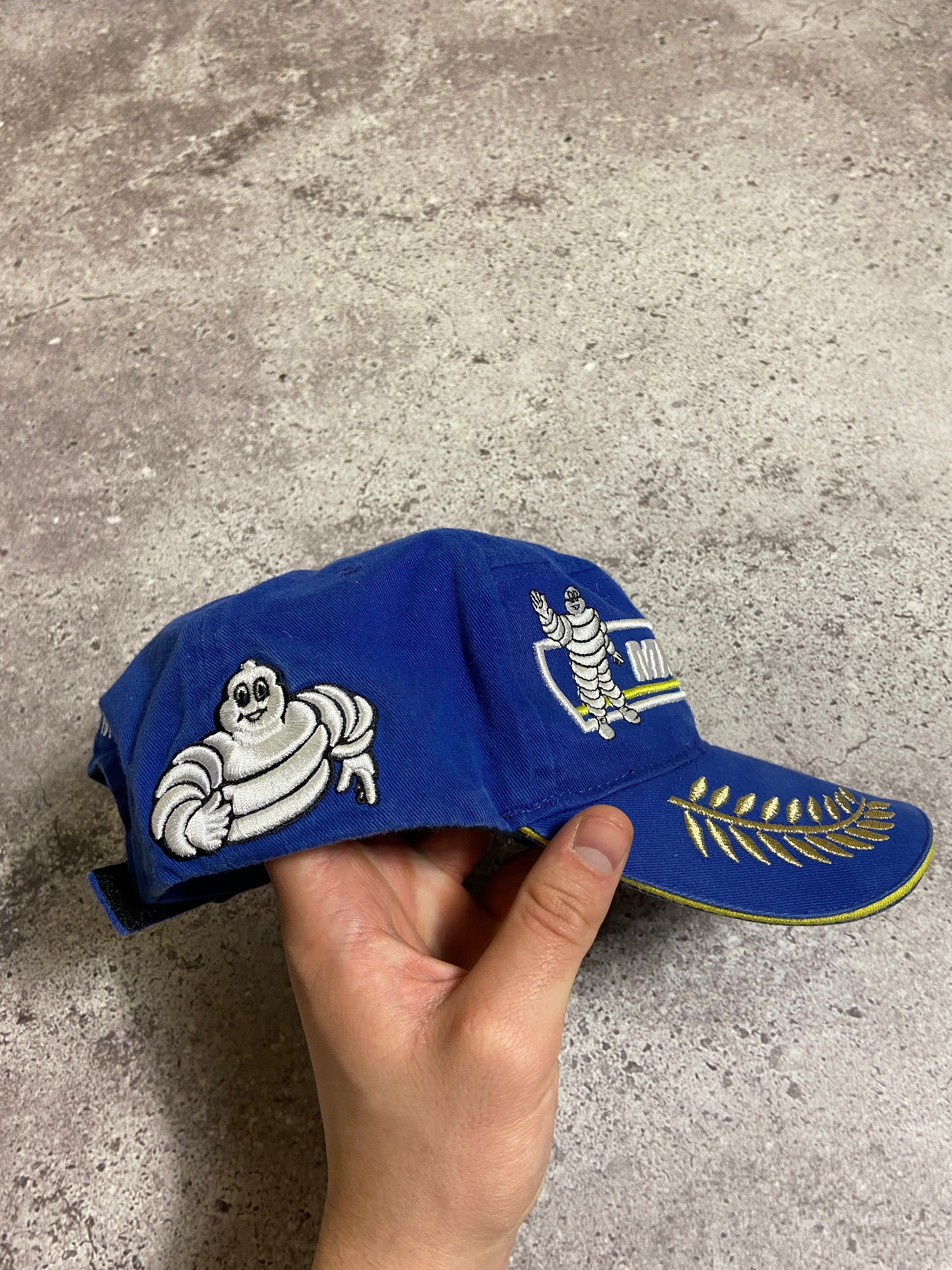 Michelin Motorsports Vintage Rare Mens Blue Yellow Cap - Etsy