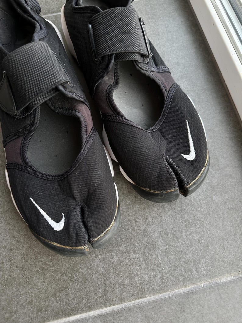 Nike Air Rift Men's Black Swoosh Shoes - Etsy