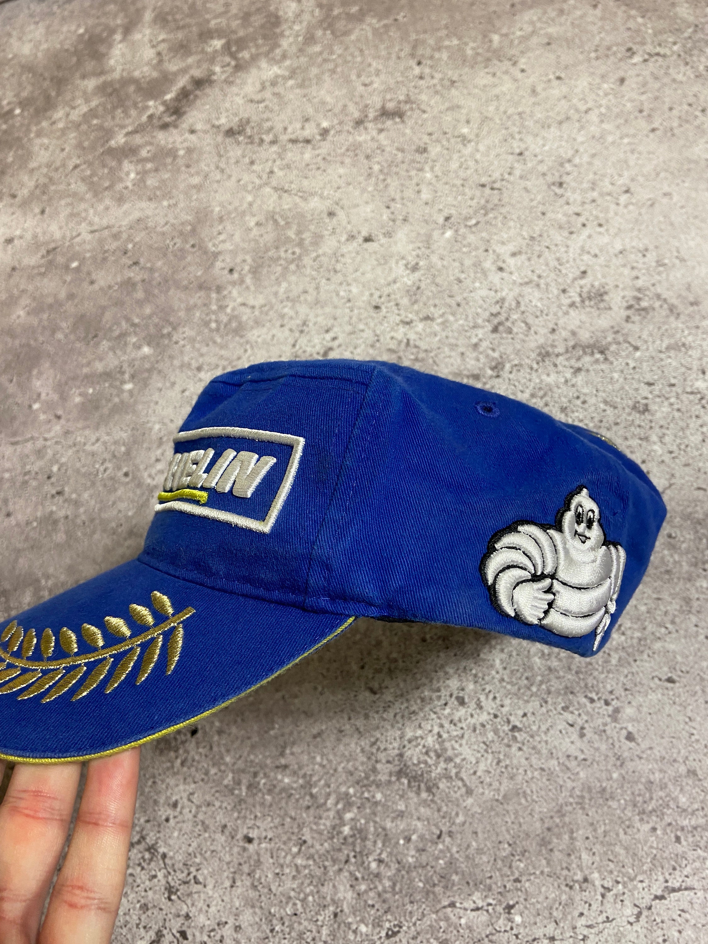 Michelin Motorsports Vintage Rare Mens Blue Yellow Cap - Etsy