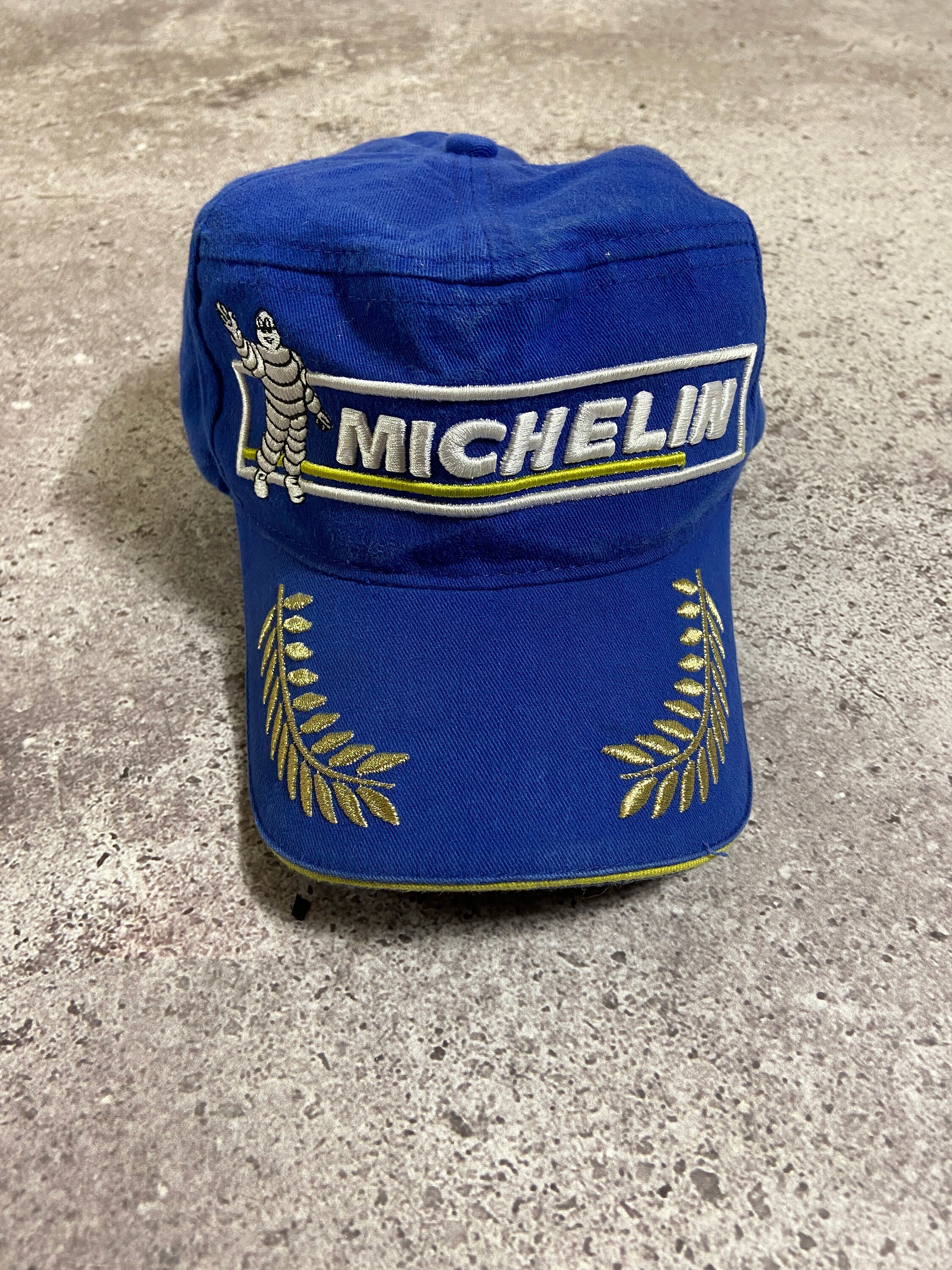 Michelin Motorsports Vintage Rare Mens Blue Yellow Cap - Etsy