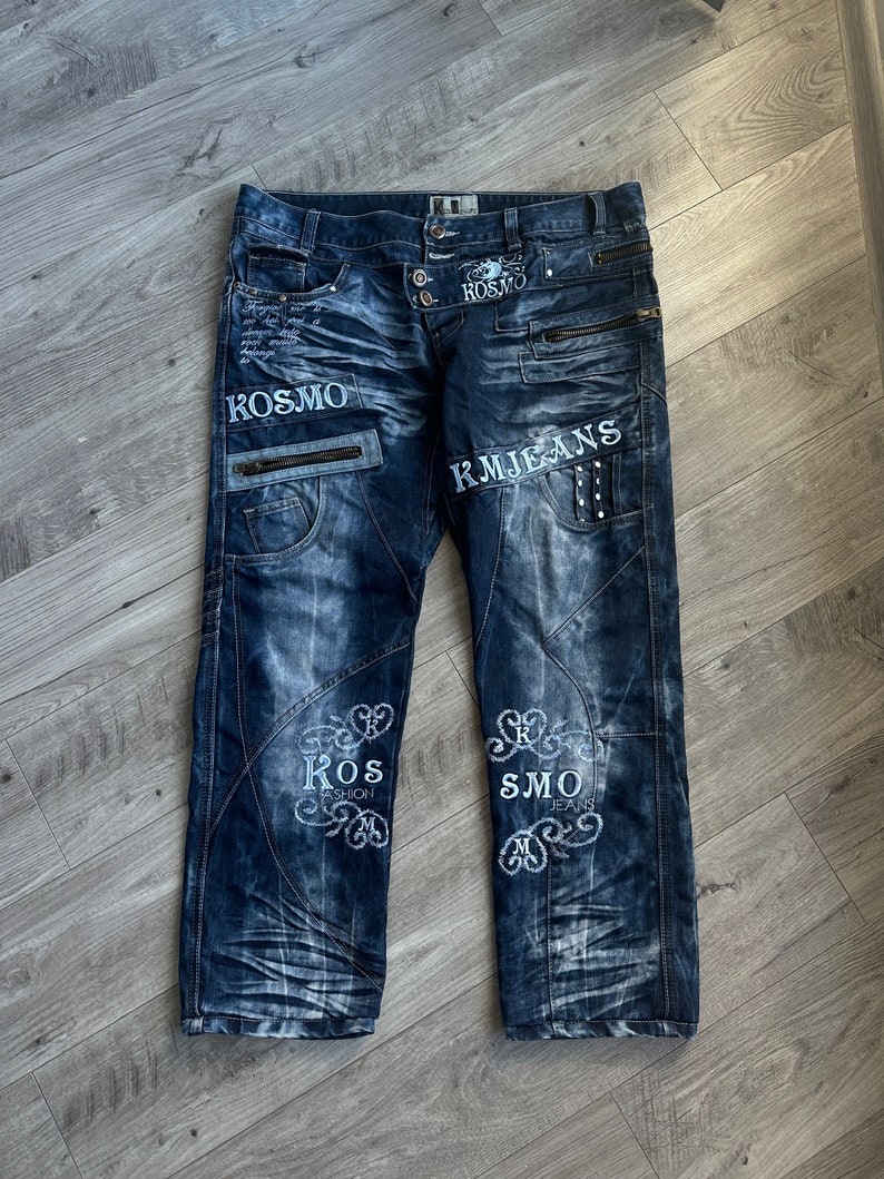 Vintage Kosmo Lupo Japanese Patchwork Jeans - Etsy