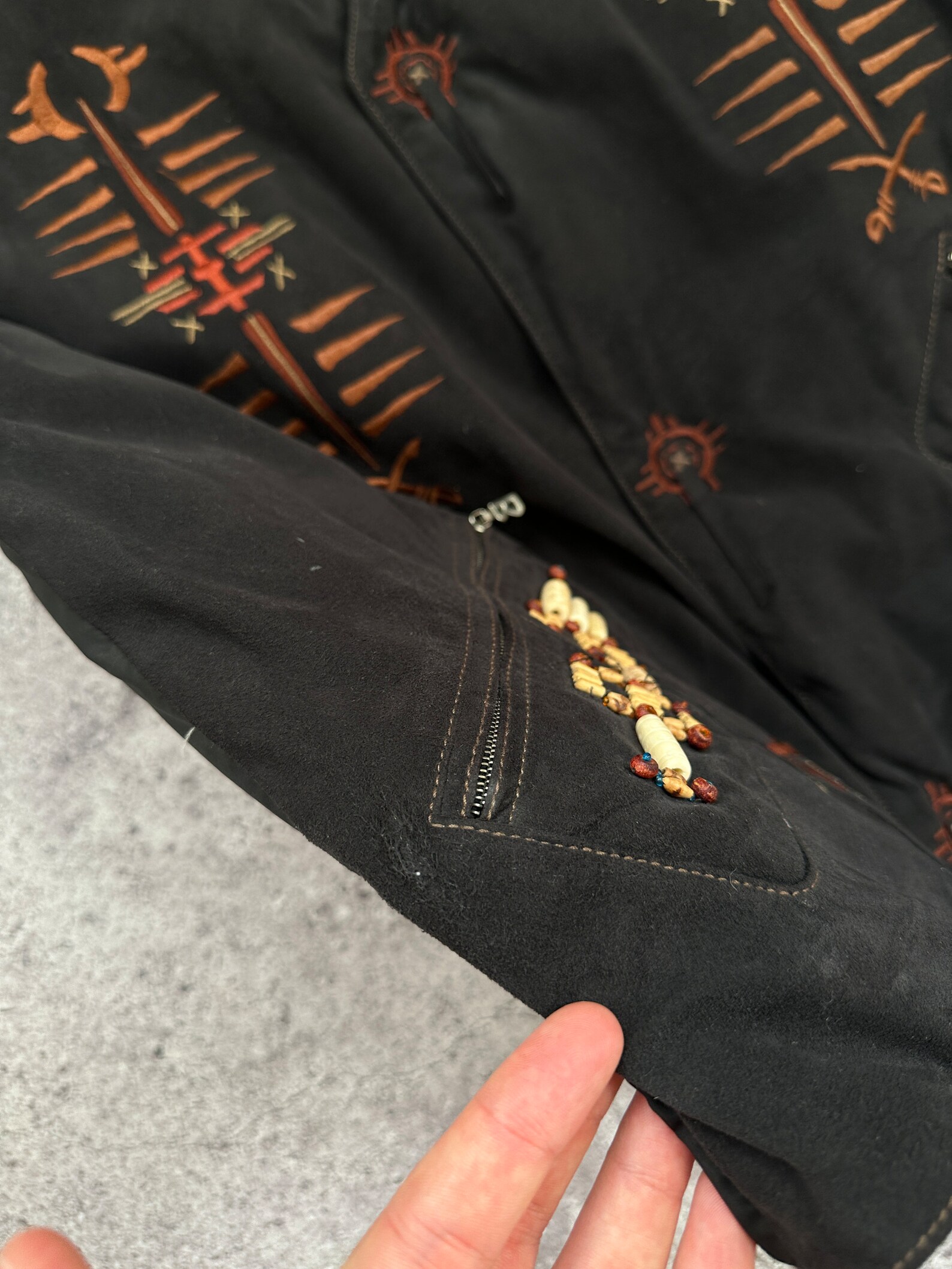 Bogner Vintage Mountain Tribe Native Embroidered Puffer Black Vest - Etsy