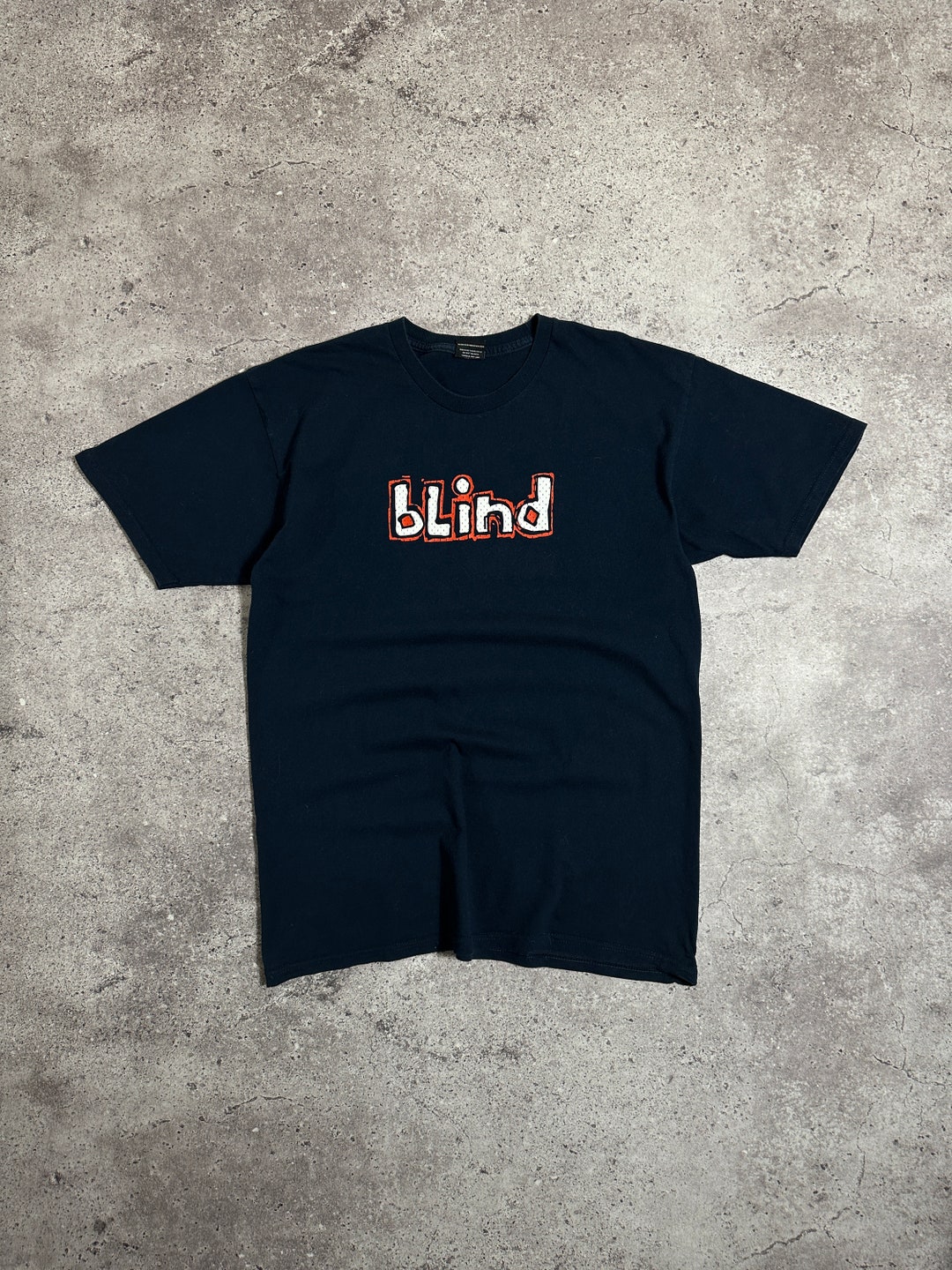 Blind Skateboarding Vintage Center Logo Navy Blue T Shirt - Etsy