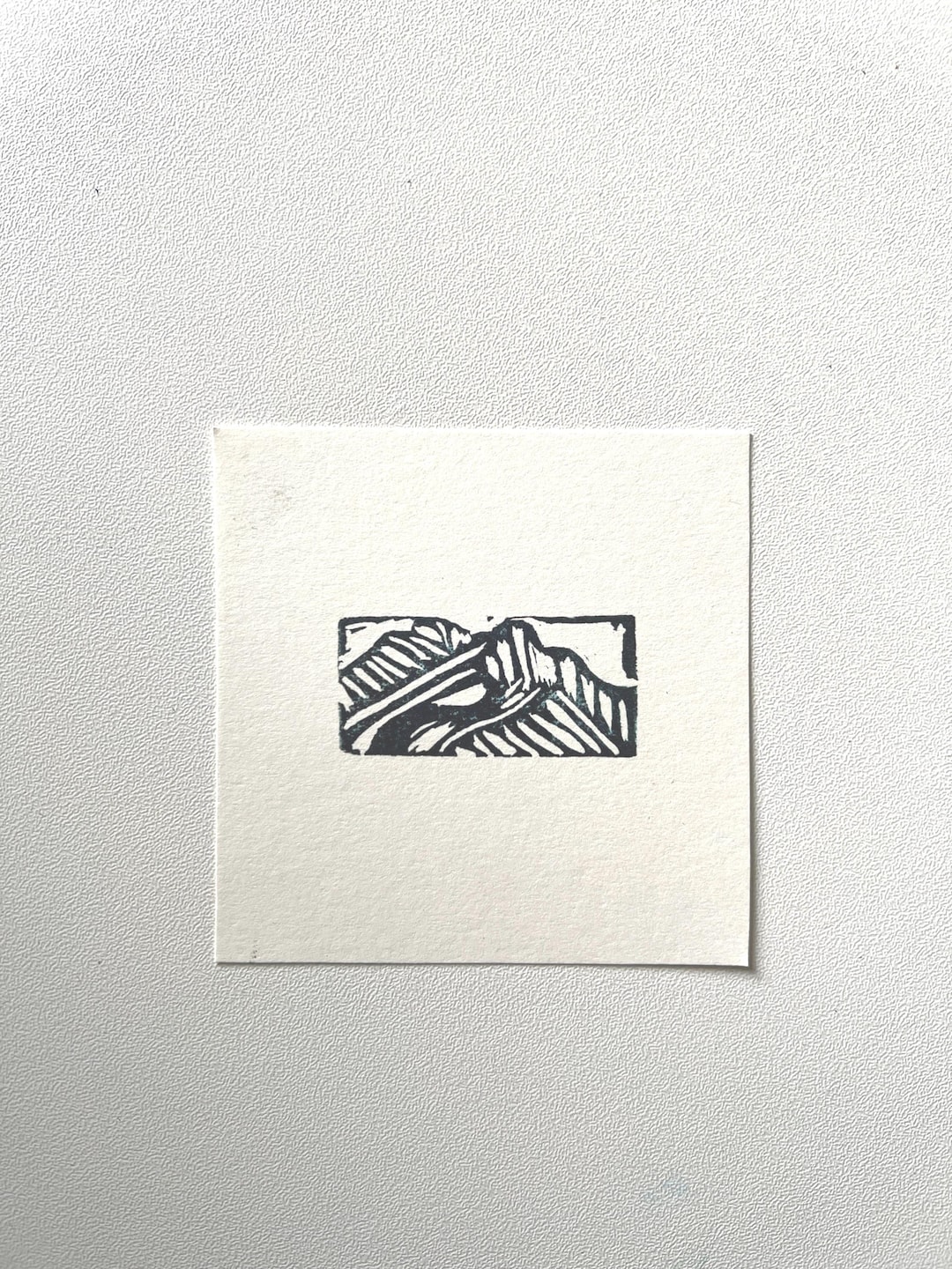 Handmade Miniature Eraser Print: Mountain Range - Etsy