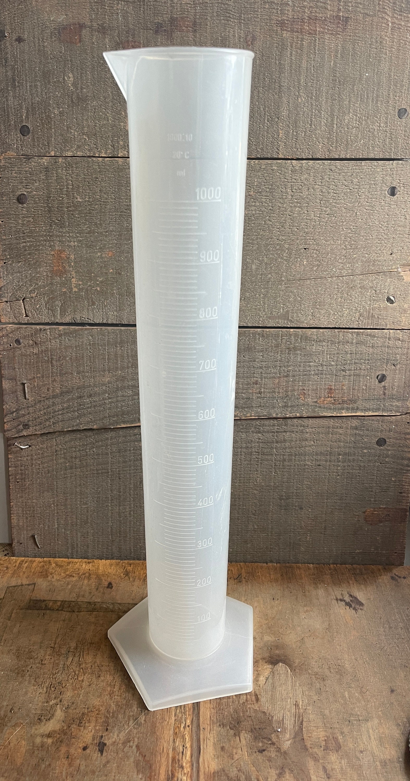 Vintage Apothecary Measuring Cylinder, Laboratory 1L Measure, Kartell ...