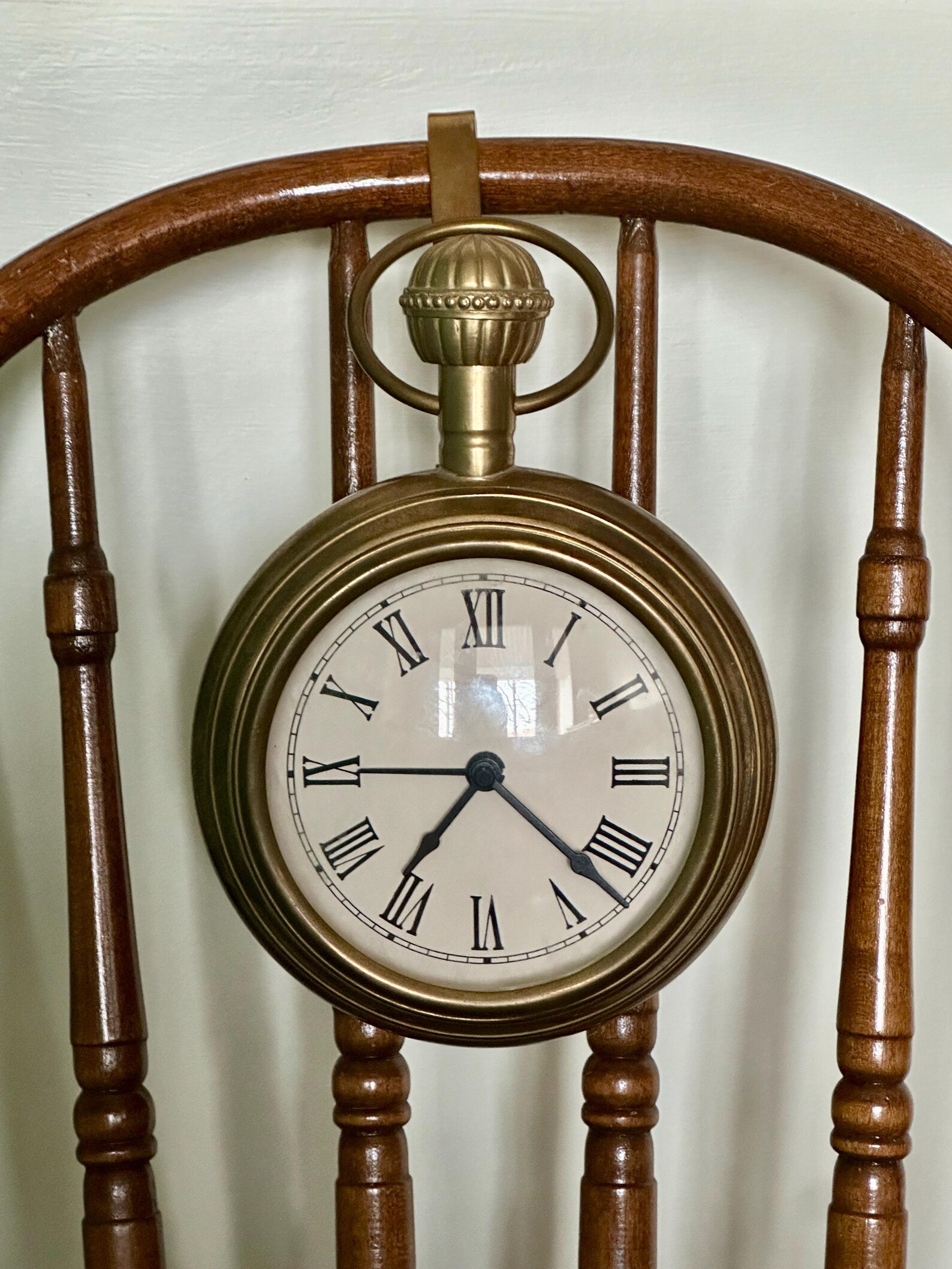 Vintage Brass Pocket Watch Alarm Clock Large Pocket Watch Table ...