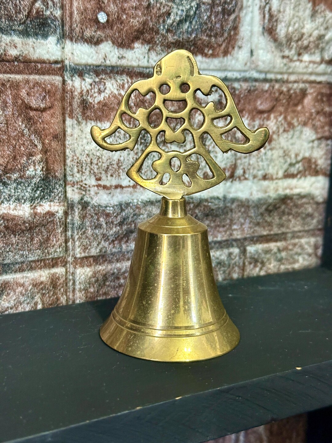 Vintage Brass Angel Bell, Cut Out Design, 4'' Desk Decor - Etsy