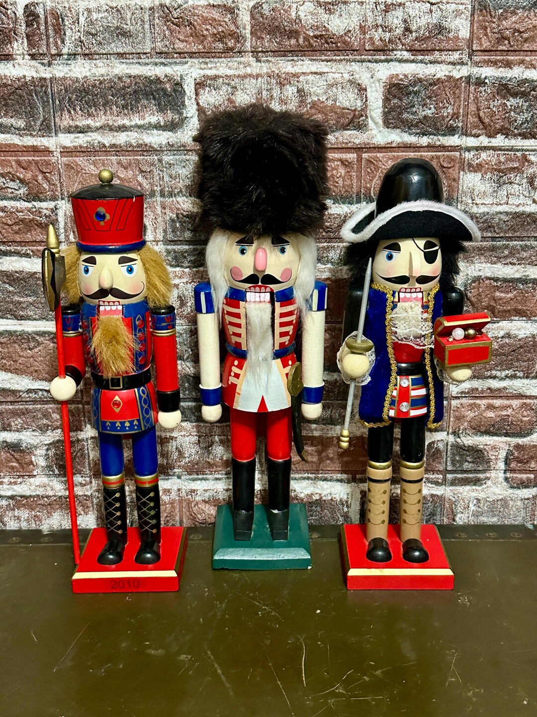 Traditional Wooden Nutcrackers; Vintage Christmas Decor; Decorative ...