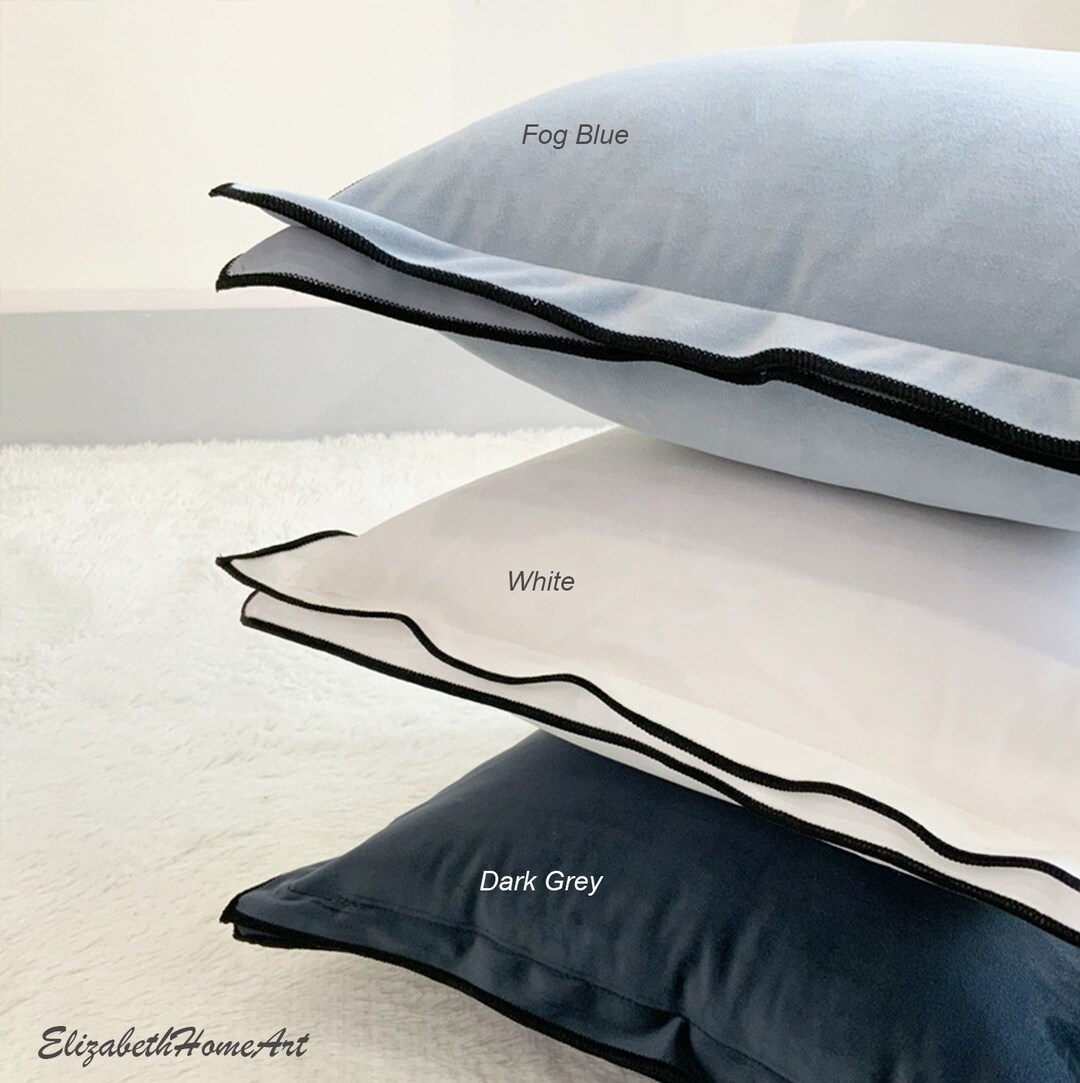 Ruffled Plain Color Pillowcases,velour Throw Pillowcase,ruffle ...