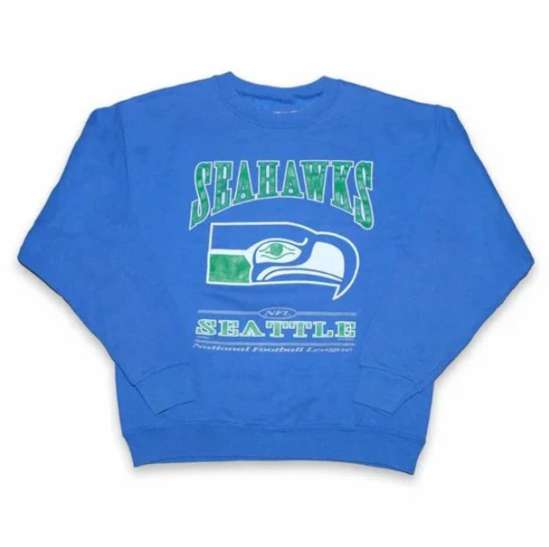 Vintage Seattle Seahawks Football Sweatshirt Retro Style - Etsy