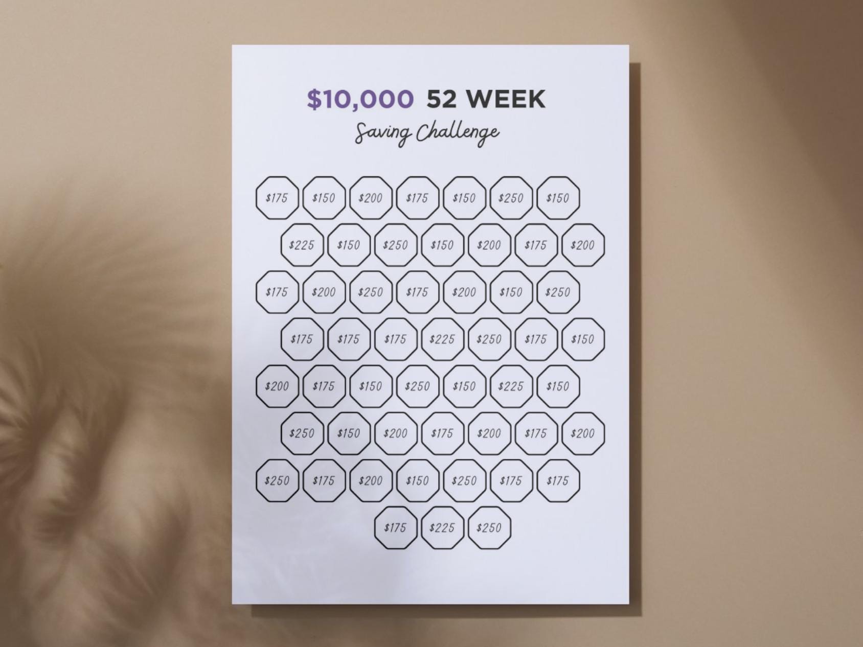 52 Week Savings Challenge Printable Bundle – Save 1K–20K | 52 Weeks ...