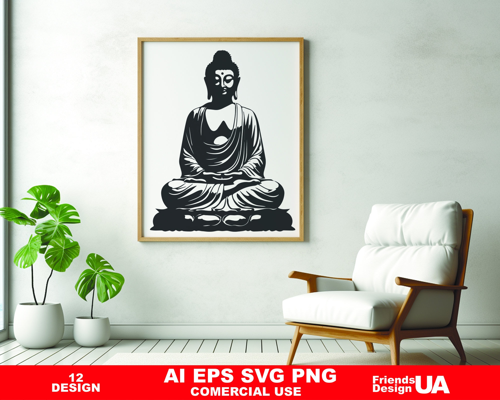 Buddha SVG Bundle, Buddha Png, Buddha Eps, Buddha Vector, Cut Files for ...