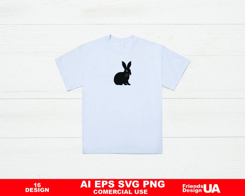 Rabbit Silhouette SVG Pack, Bunny SVG, Rabbit Clipart, Rabbit Cut Files ...