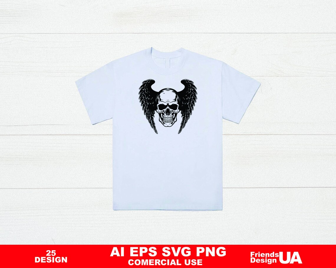 Skull SVG Bundle, Skull PNG Files, Skull Clipart, Skull Head Svg, Svg ...