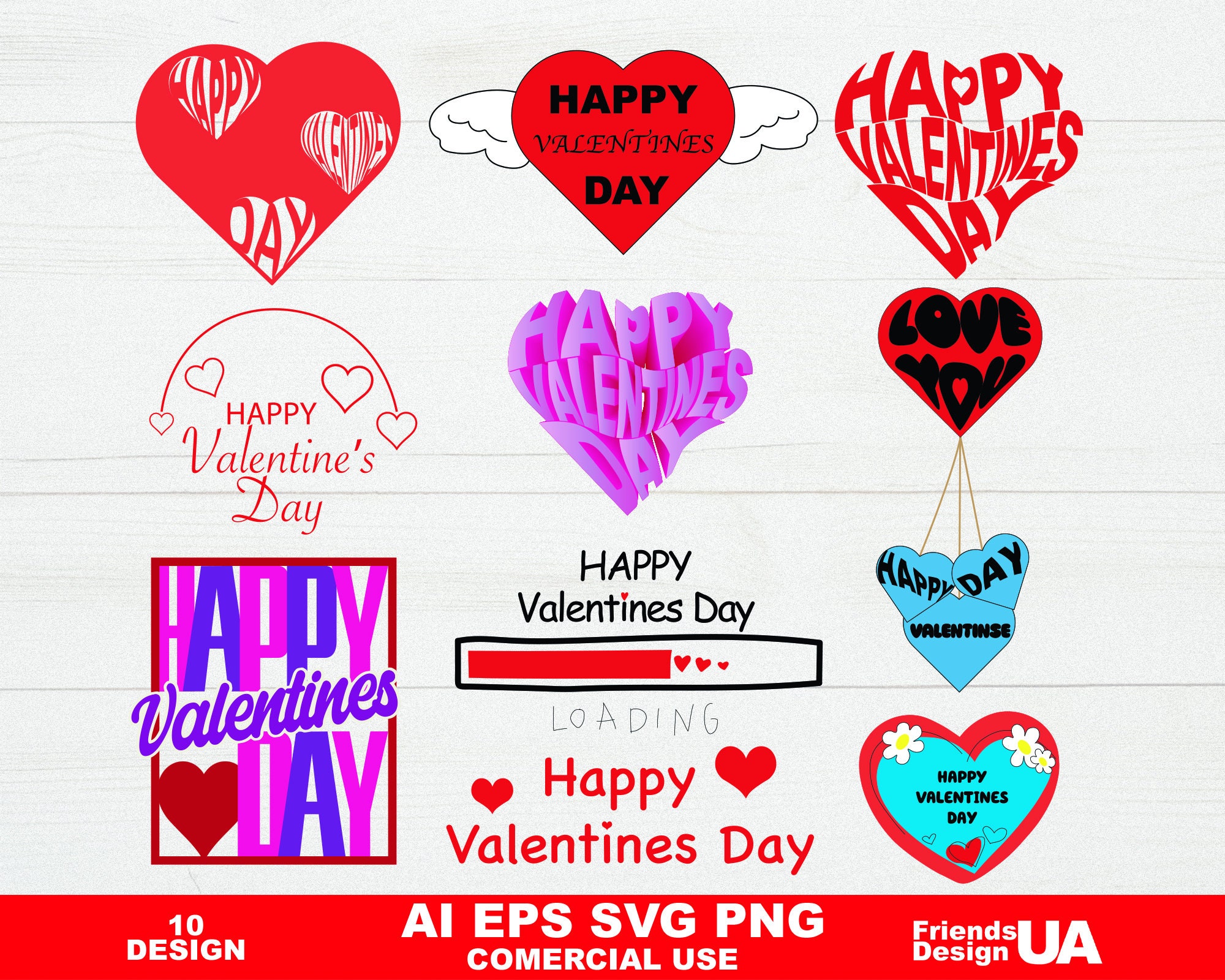 Valentine Heart SVG, Heart SVG Bundle, Sketch, Cute Valentine ...
