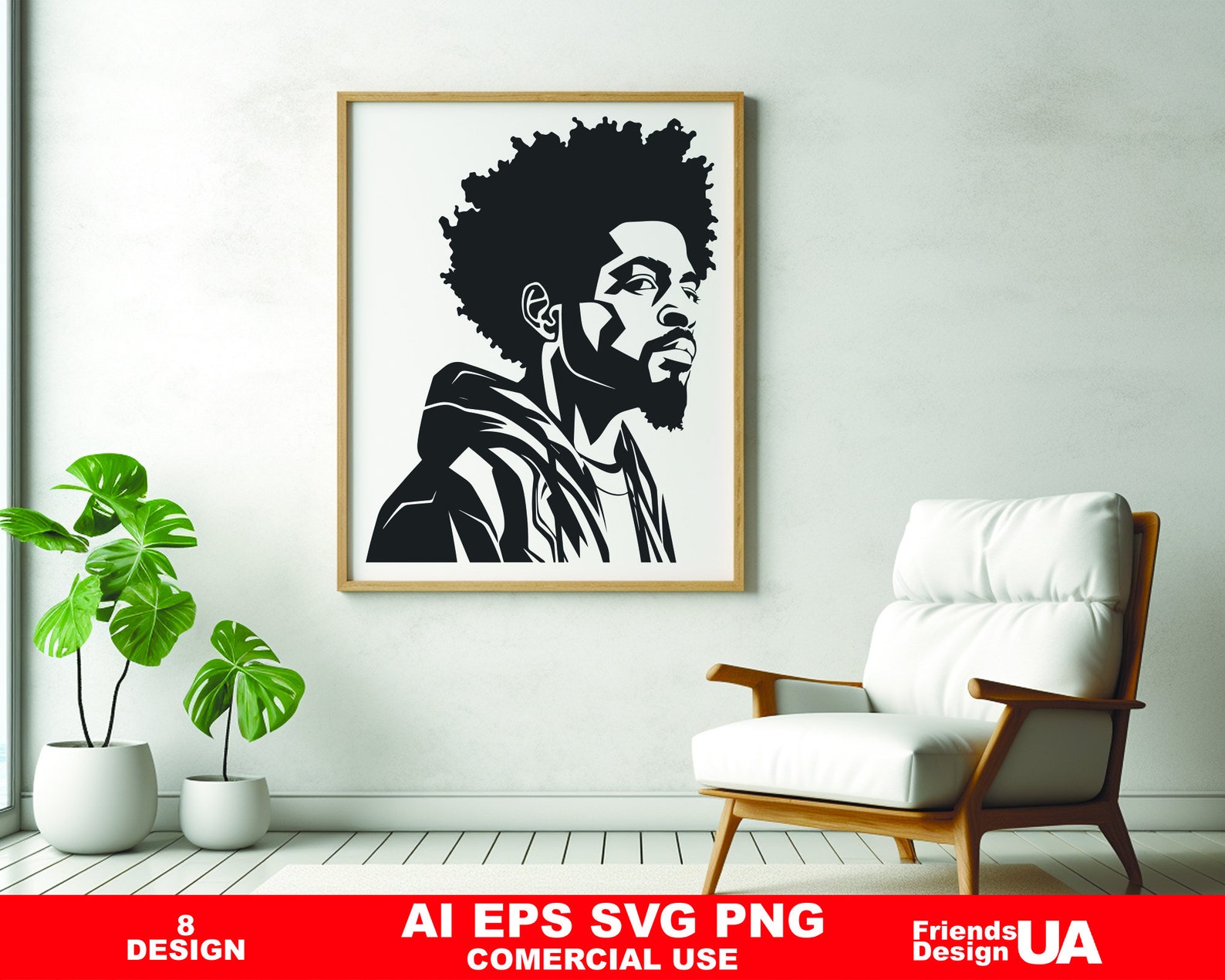 Afro-american Man SVG Pack, Afro Man SVG, Black Man SVG, African ...