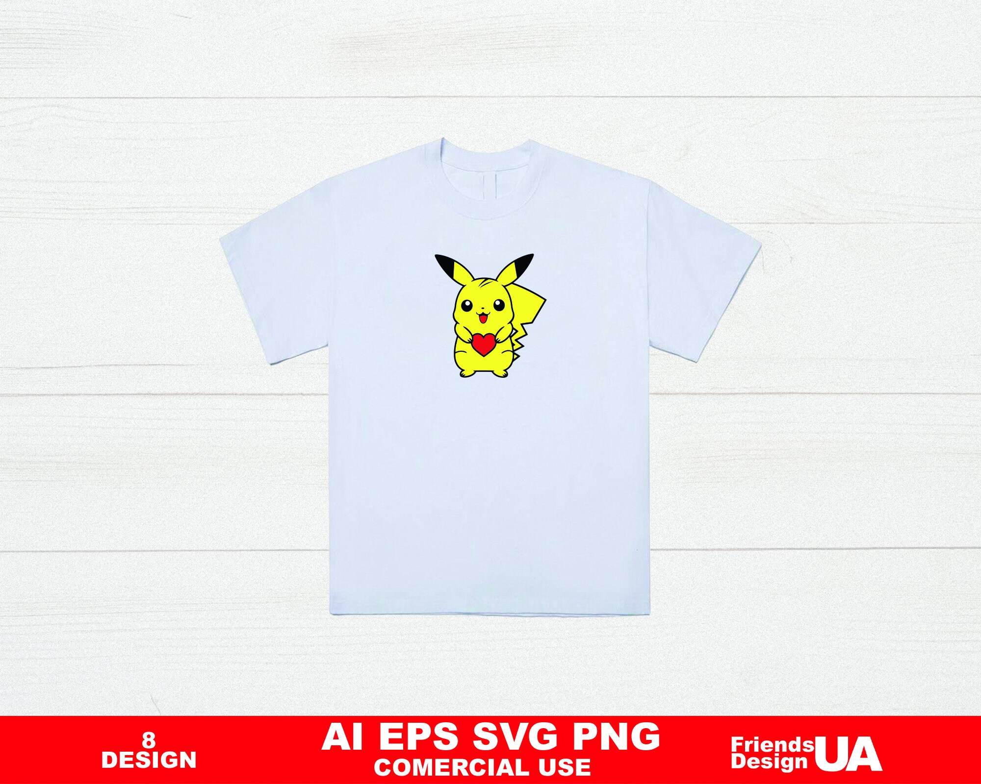 Pikachu Valentine SVG, Pikachu Heart SVG, Holding Heart SVG, Cricut ...
