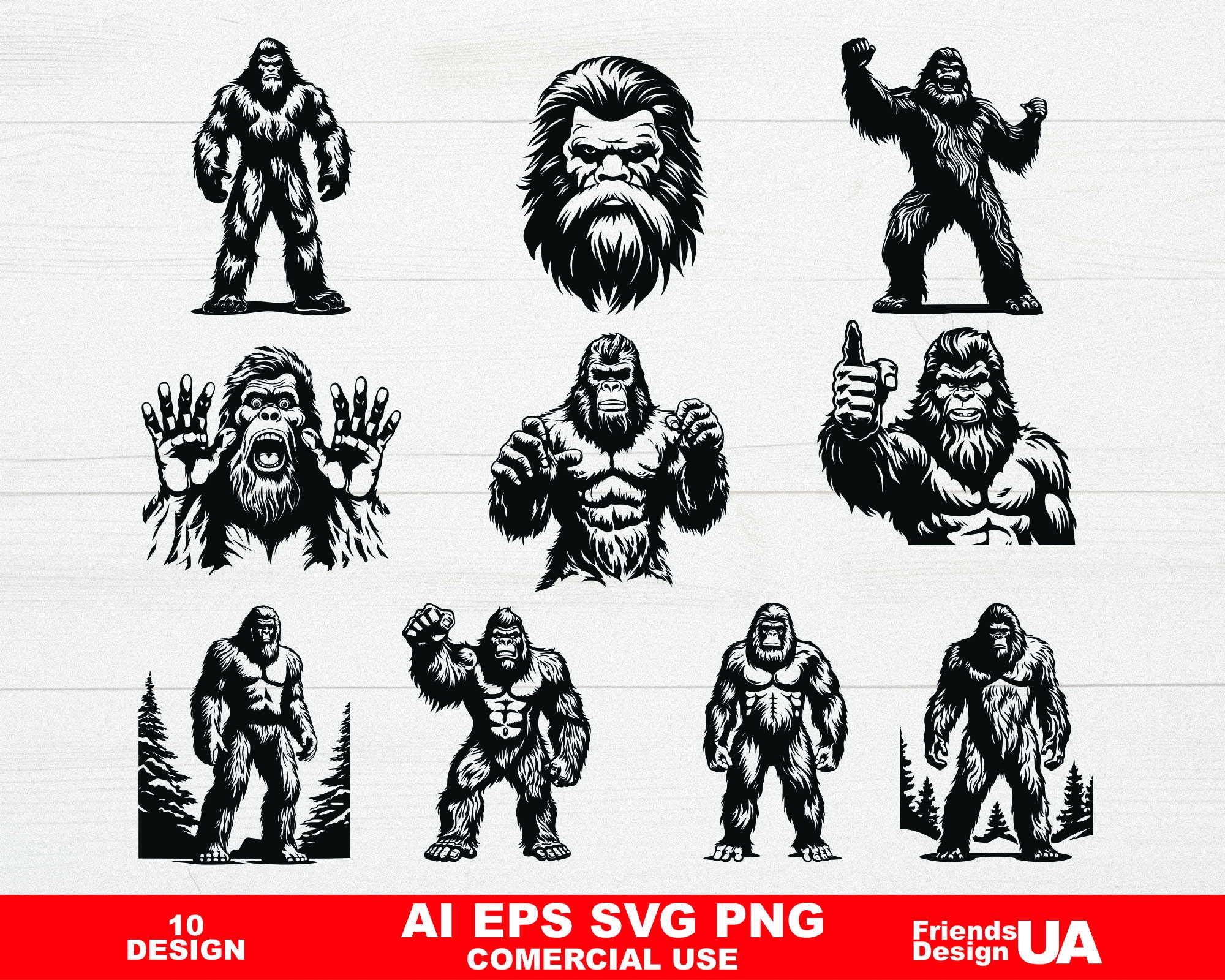 Bigfoot Svg, Big Foot Svg, Yeti Svg, Sasquatch Svg, Wild Monster Svg ...