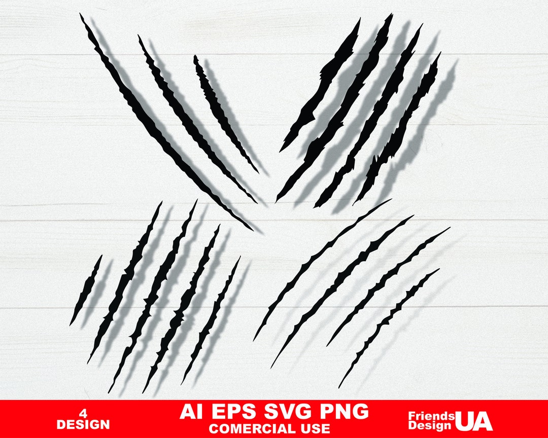 Claw Marks SVG Pack, Claw PNG Bundle, Claw Clipart, Scratch Svg, Claw ...