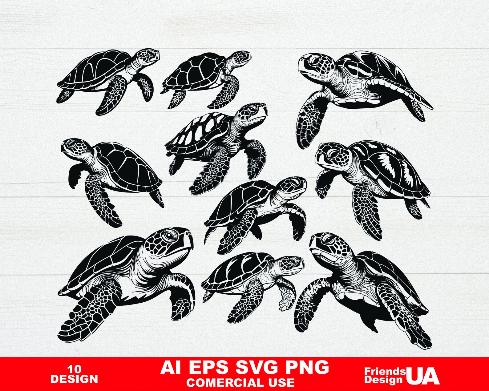 Turtle SVG, Sea Turtle SVG, Sea Turtle Silhouette, Sea Turtle Cut File ...