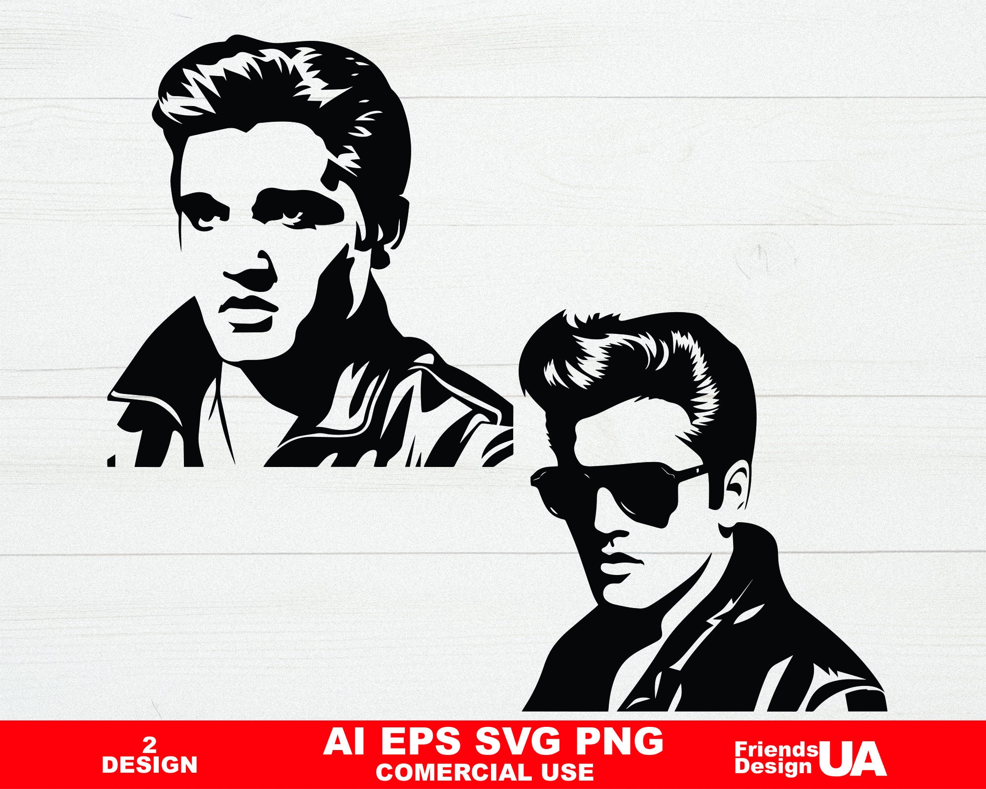 Elvis Presley SVG, King of Rock N Roll, Music, Musician, Vector ...