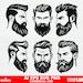Man Face SVG, Man Svg, Beautiful Face Svg, Man Silhouette, Beard Man ...