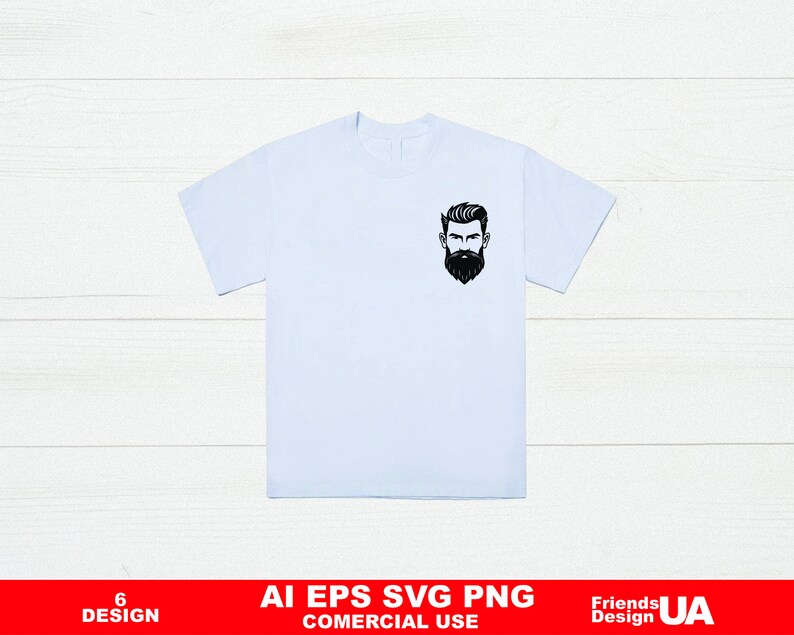 Man Face SVG, Man Svg, Beautiful Face Svg, Man Silhouette, Beard Man ...