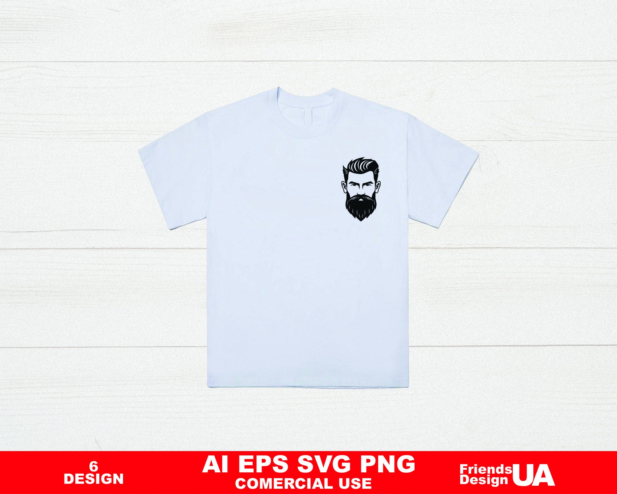 Man Face SVG, Man Svg, Beautiful Face Svg, Man Silhouette, Beard Man ...