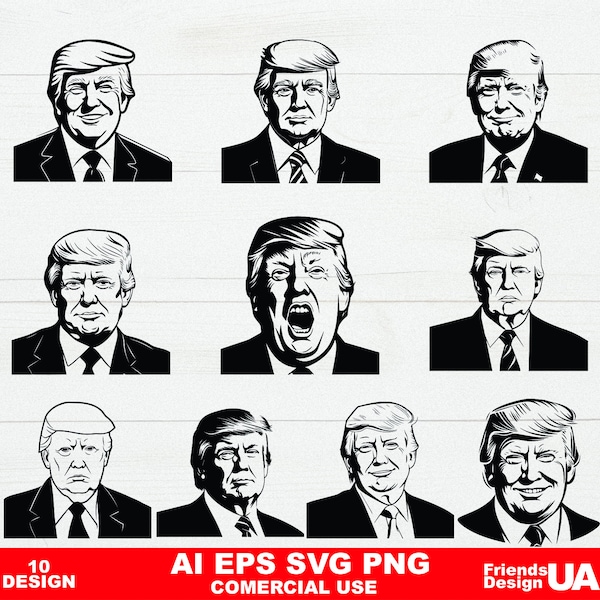 Trump Svg - Etsy
