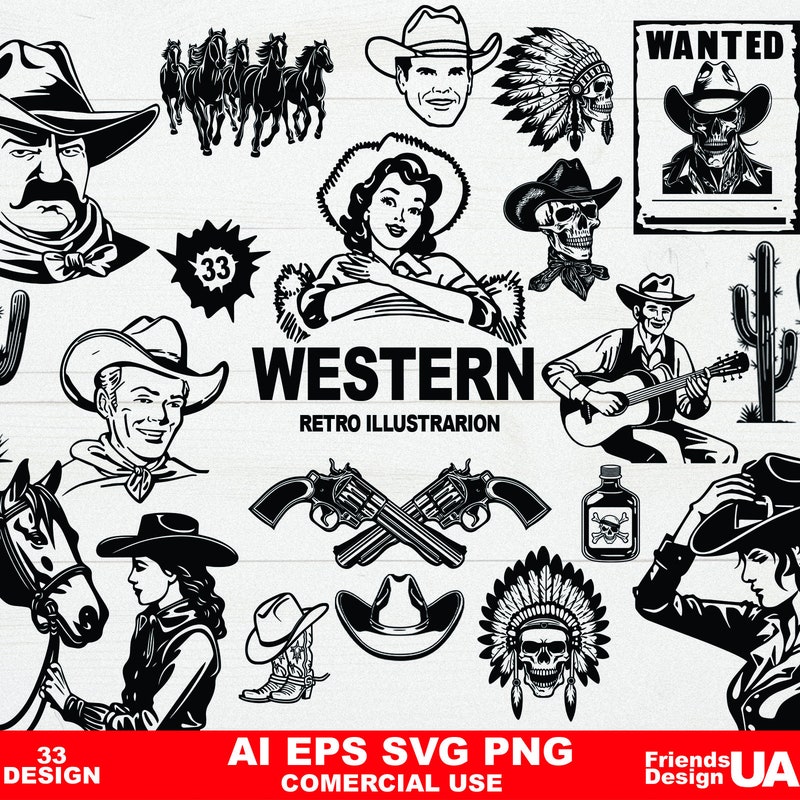 Western Svg - Etsy