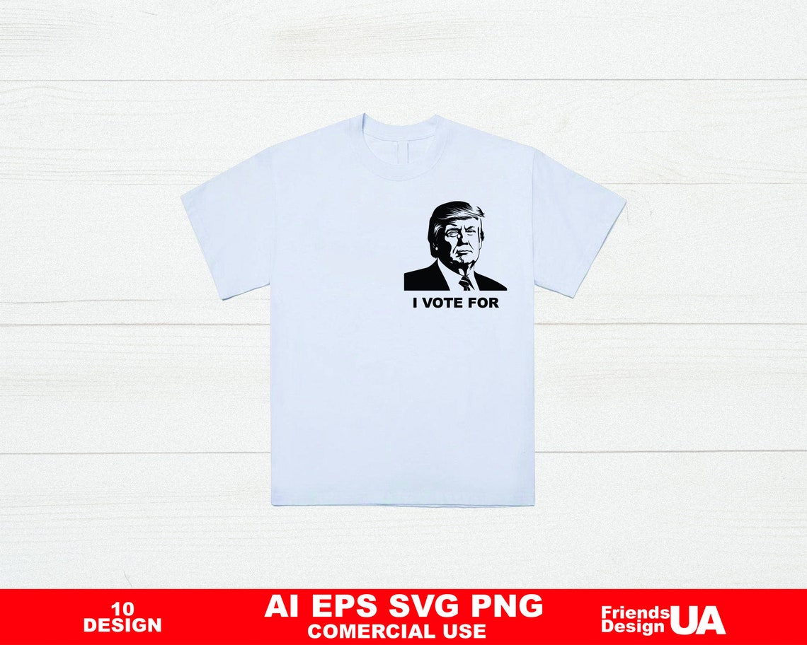 Donald Trump Svg Bundle, Donald Trump Face Clipart, Silhouette, Vector ...