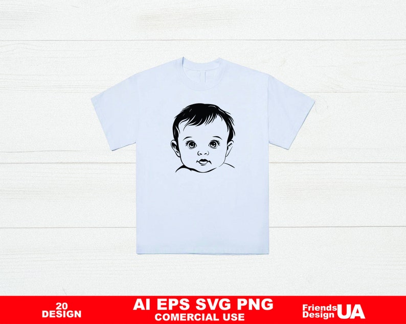 Baby Face SVG, Newborn SVG, Kids Clipart, Cute Baby Svg, Child Face SVG ...