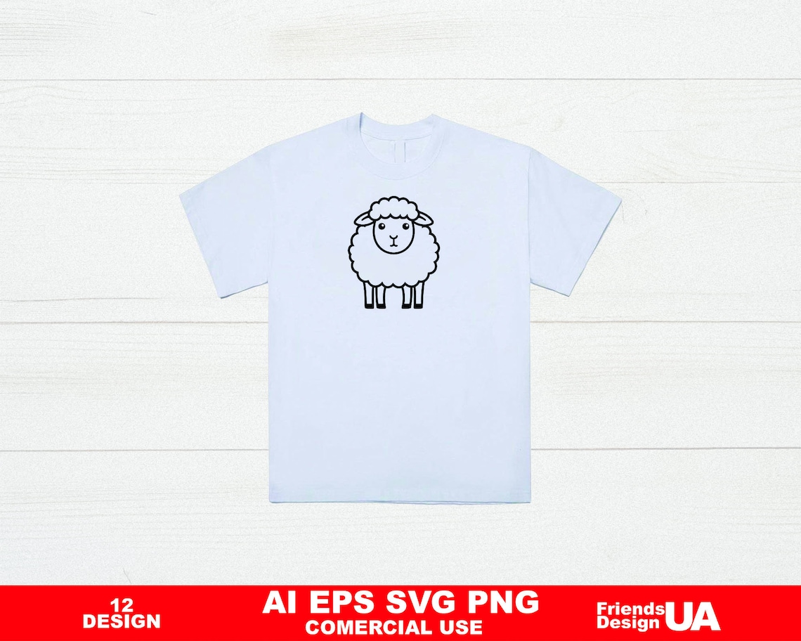 Sheep SVG Bundle,cute Sheep SVG, Sheep PNG, Sheep Cut Files, Sheep Head ...