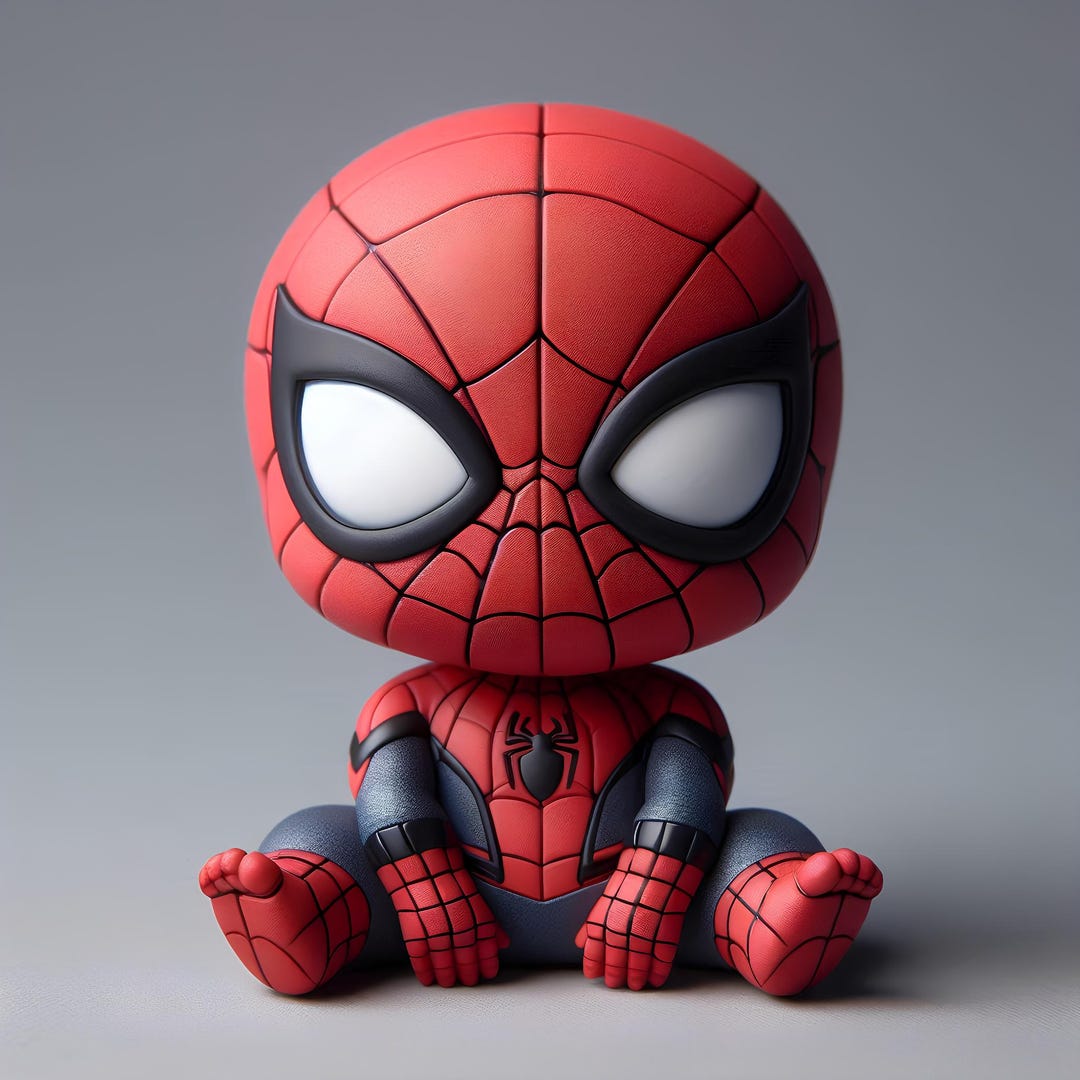 Baby Spider Man Model |cute Chibi 3D Print Spiderman STL File | Digital ...