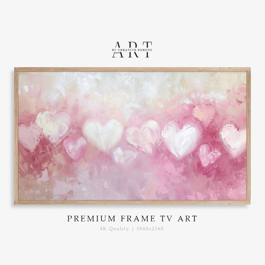 Valentine Hearts Frame Tv Art Valentine's Day FRAME TV Art Abstract ...